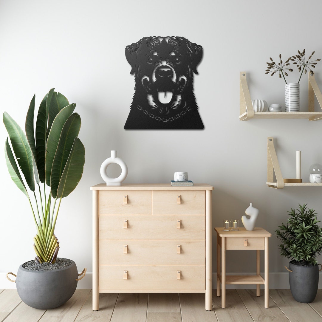 Rottweiler Metal Wall Art - Rottweiler Wall Decor- Rottweiler Metal ...