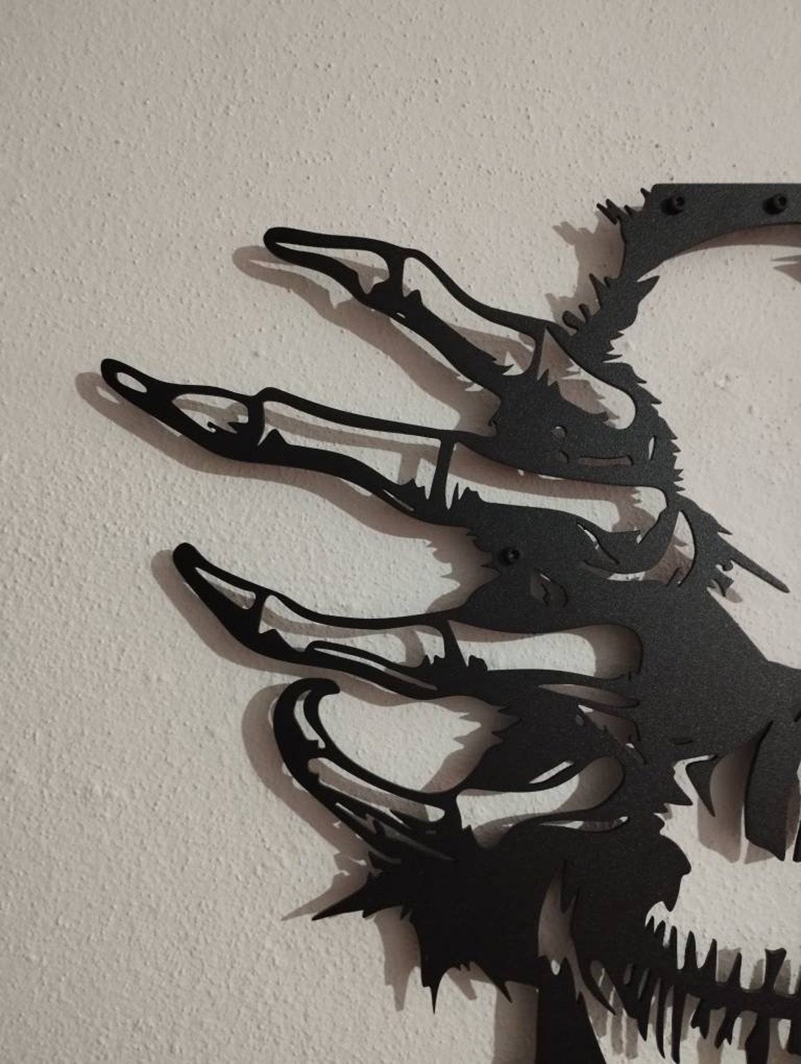 Skull Metal Wall Art Skeleton Metal Wall Decor Gothic Home - Etsy