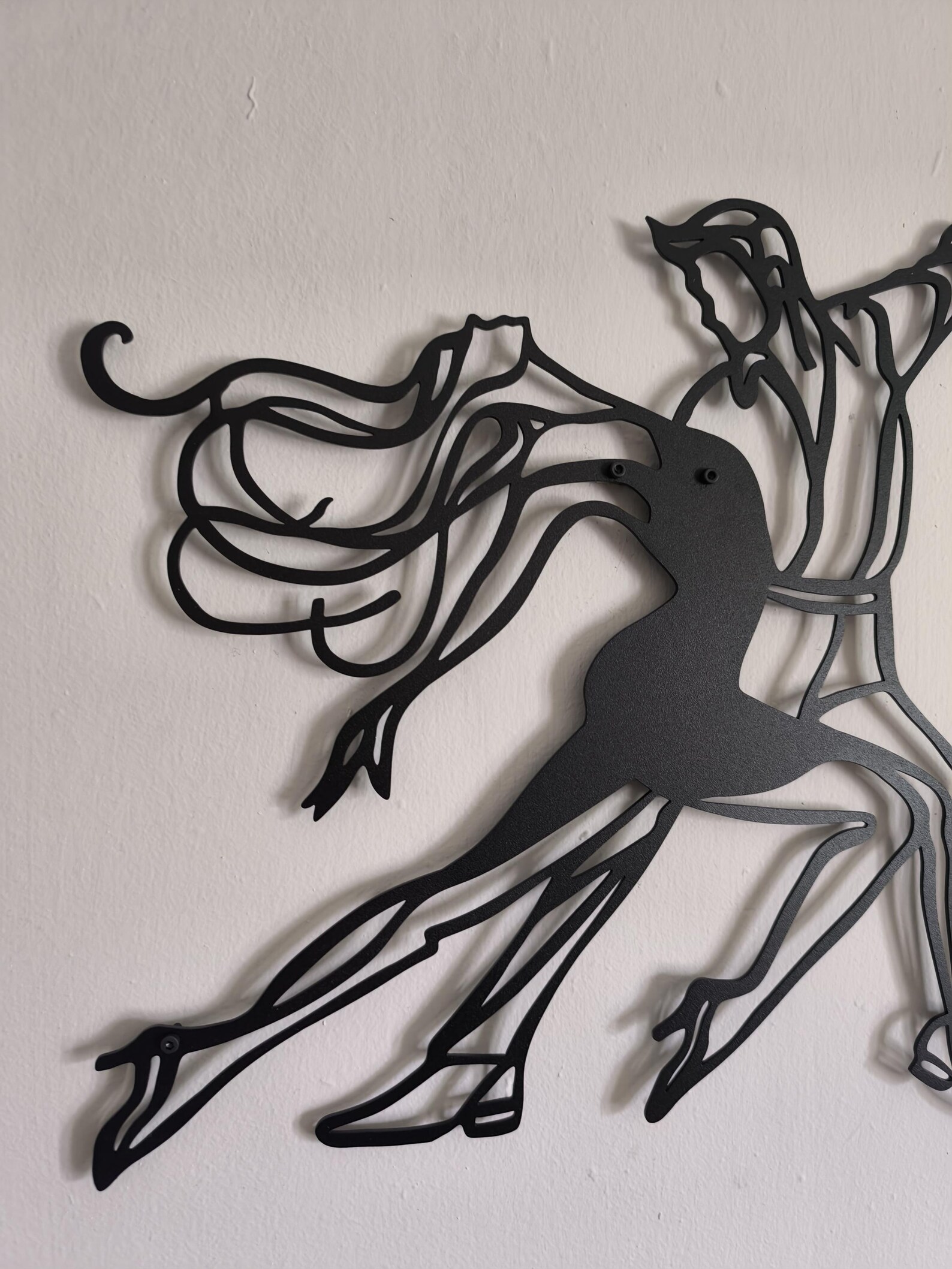 Minimalist Dancing Couple Metal Wall Art, Valentine's Day Gifts, Unique ...