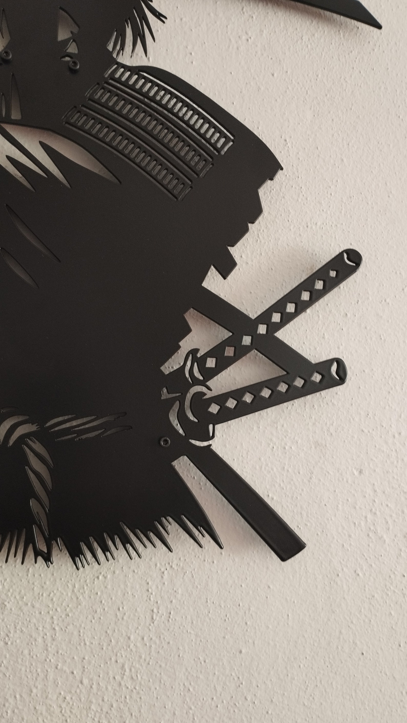 Samurai Metal Wall Decor, Samurai With Katana Wall Art, Japanese Decor ...