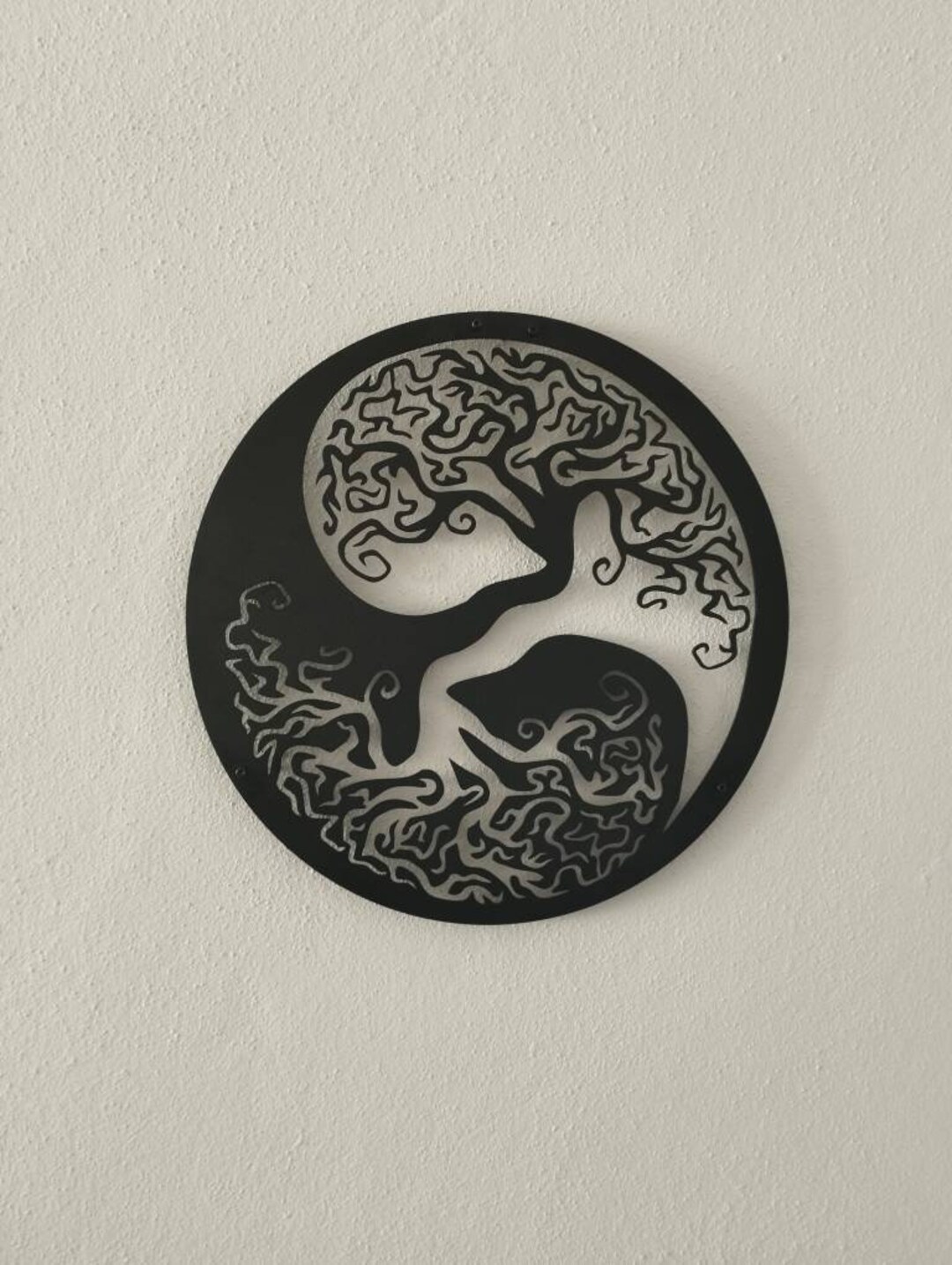 Yin Yang Metal Wall Art, Yin Yang Metal Sign,office Wall Art, the ...