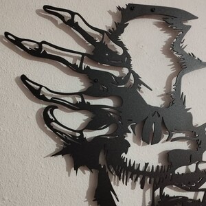 Skull Metal Wall Art Skeleton Metal Wall Decor Gothic Home - Etsy