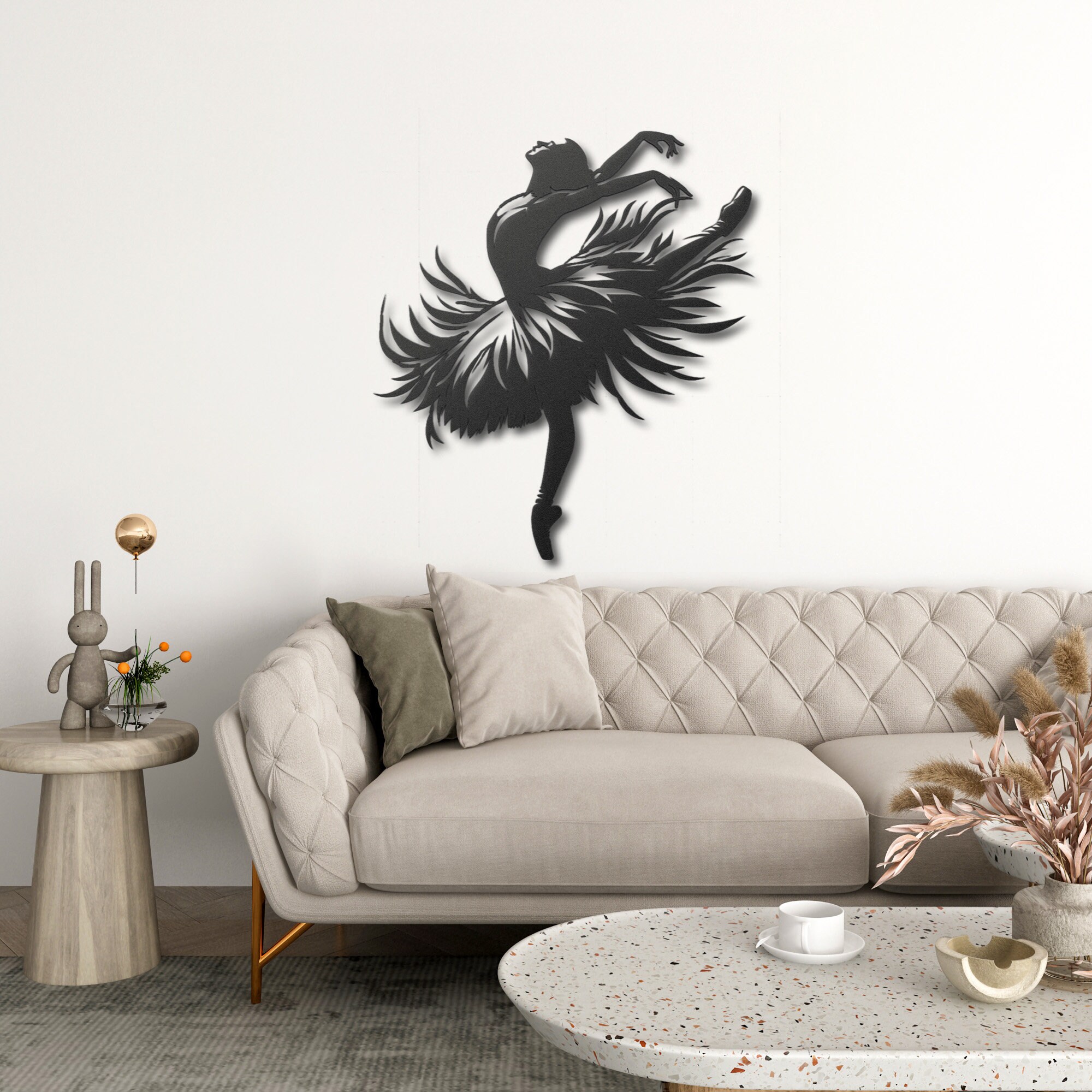 Dancer Metal Wall Art, Ballerina Wall Decor, Dance Room Decor, Dancer ...