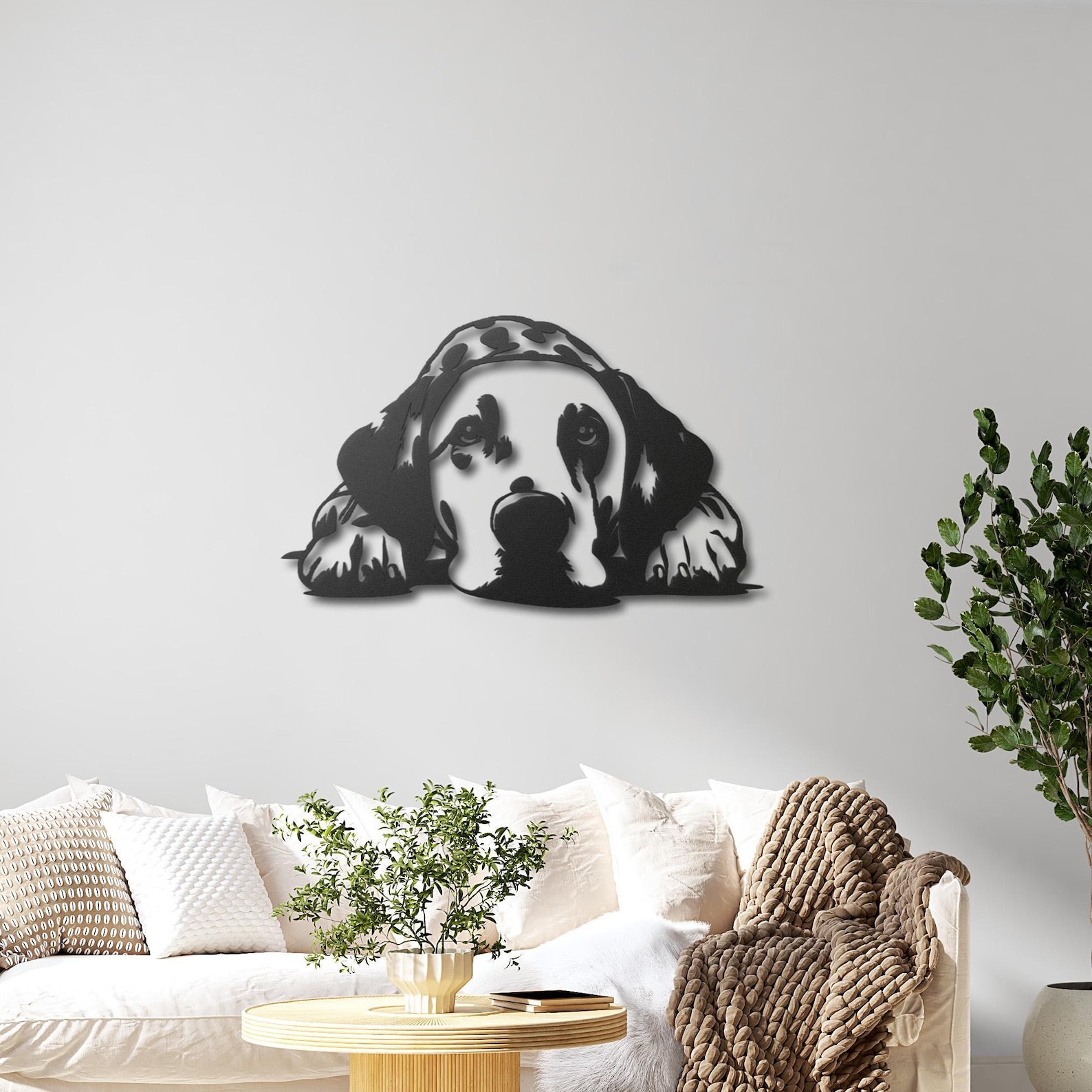 Dalmatian Metal Wall Art, Dalmatian Dog Wall Decor, Metal Dog Portrait ...