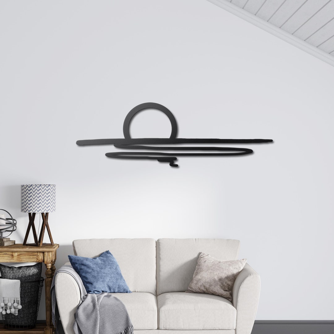 Sun Sparkle Metal Wall Art, Sunset Metal Wall Decor, Sunset Bedroom ...