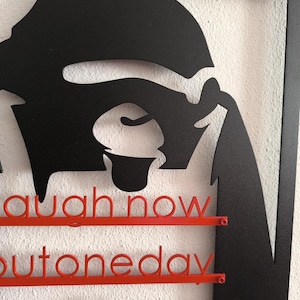 BANKSY Monkey Metal Wall Art, Laugh Now but One Day We'll Be in Charge ...