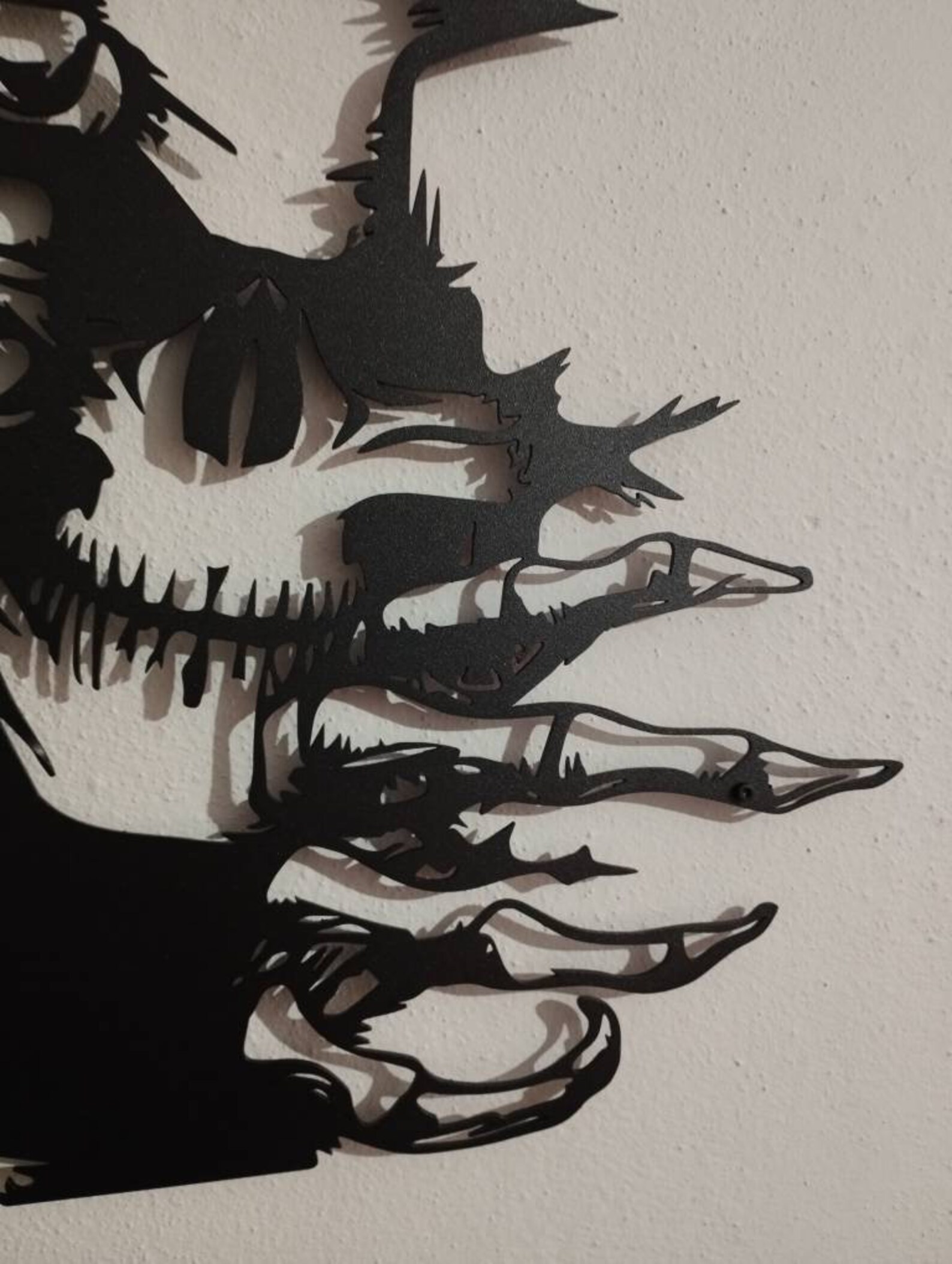 Skull Metal Wall Art Skeleton Metal Wall Decor Gothic Home - Etsy