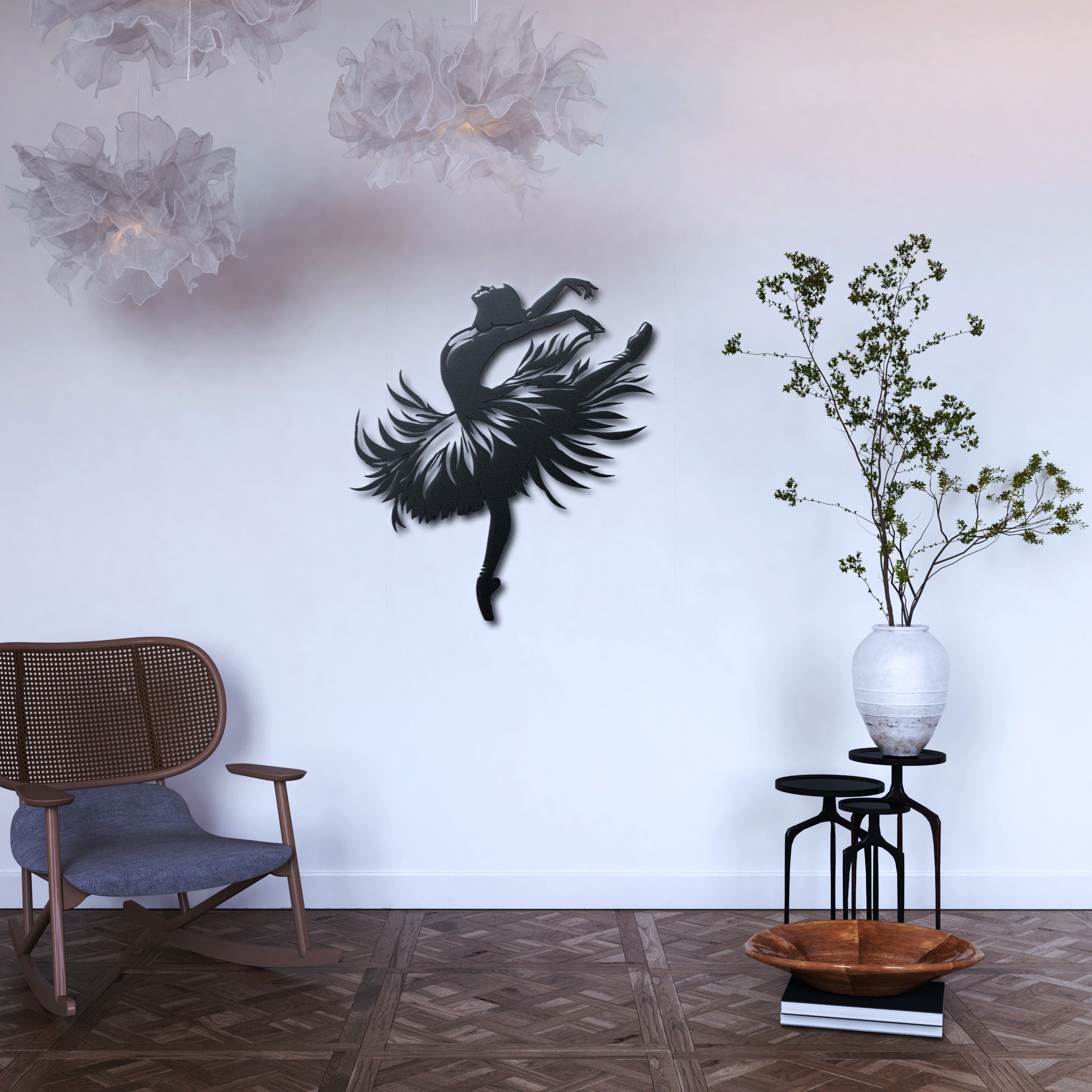 Dancer Metal Wall Art, Ballerina Wall Decor, Dance Room Decor, Dancer ...