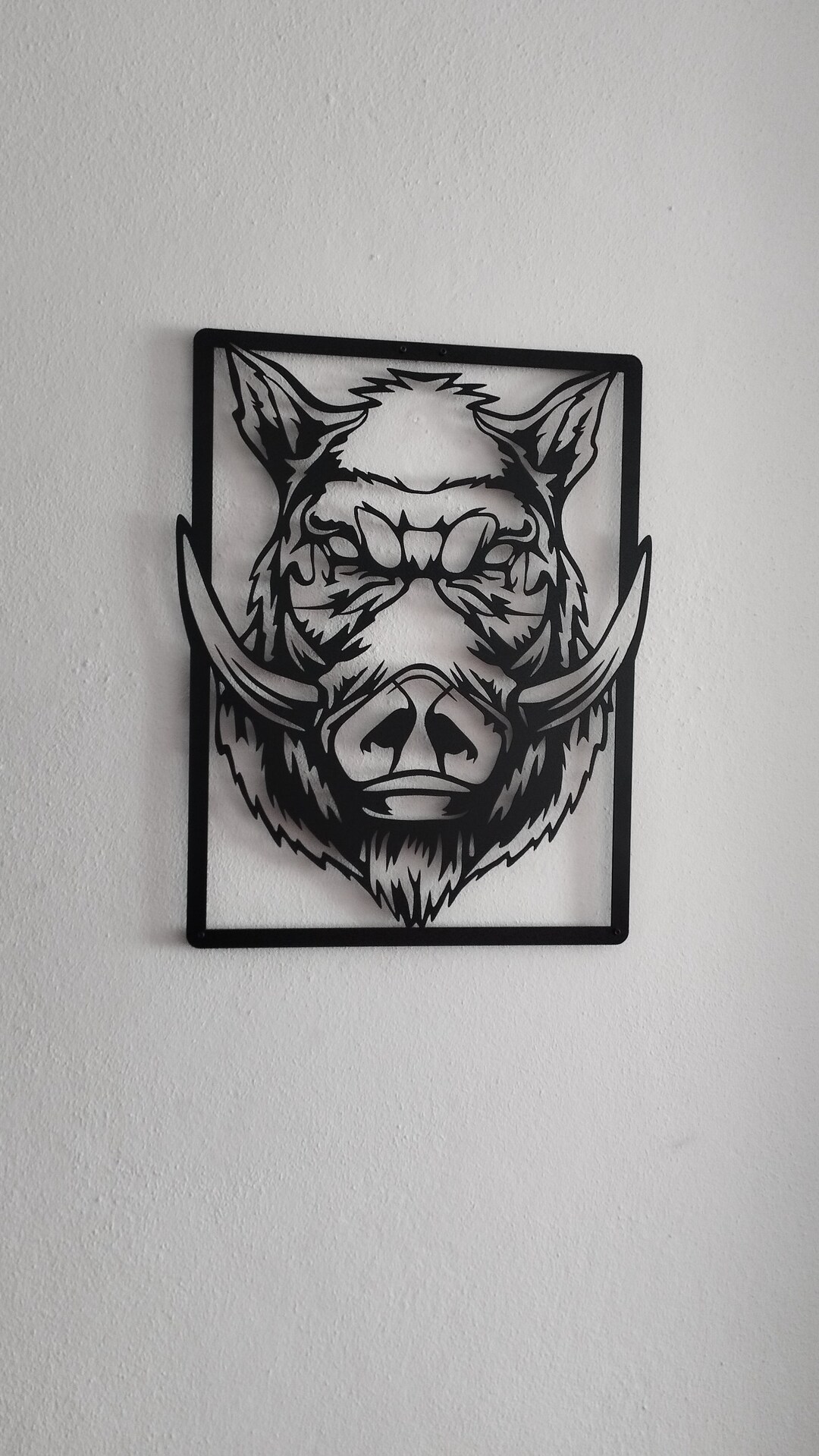 Wild Boar Metal Wall Decor, Wild Boar Wall Decor, Wild Pig Decor ...