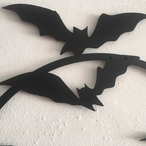 Flying Bats Metal Wall Art,bats Metal Wall Decor,bat Metal Sign ...