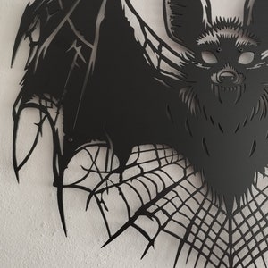 Bat Metal Wall Art, Bat Metal Wall Decor, Flying Bat Metal Sign ...