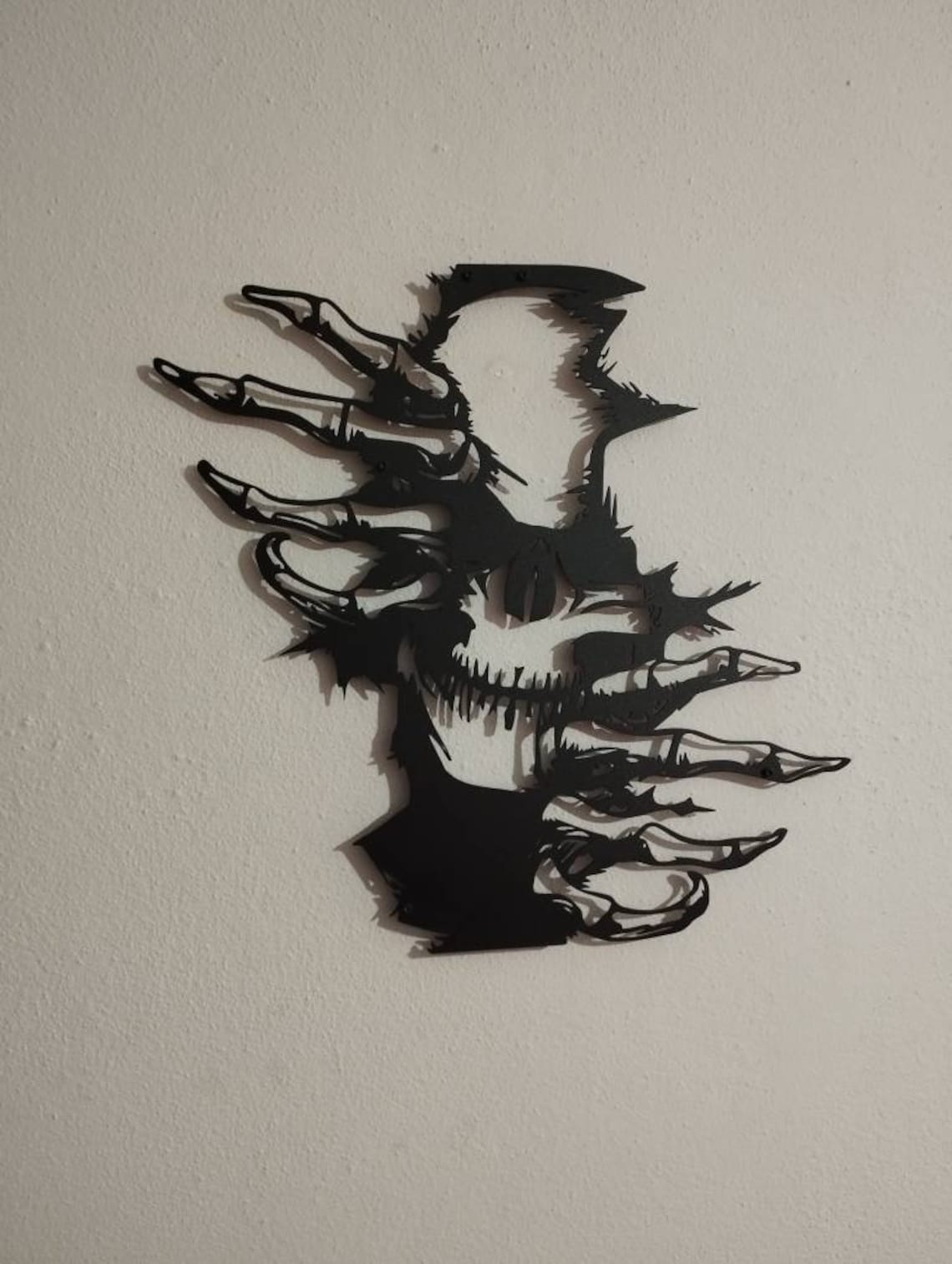 Skull Metal Wall Art Skeleton Metal Wall Decor Gothic Home - Etsy