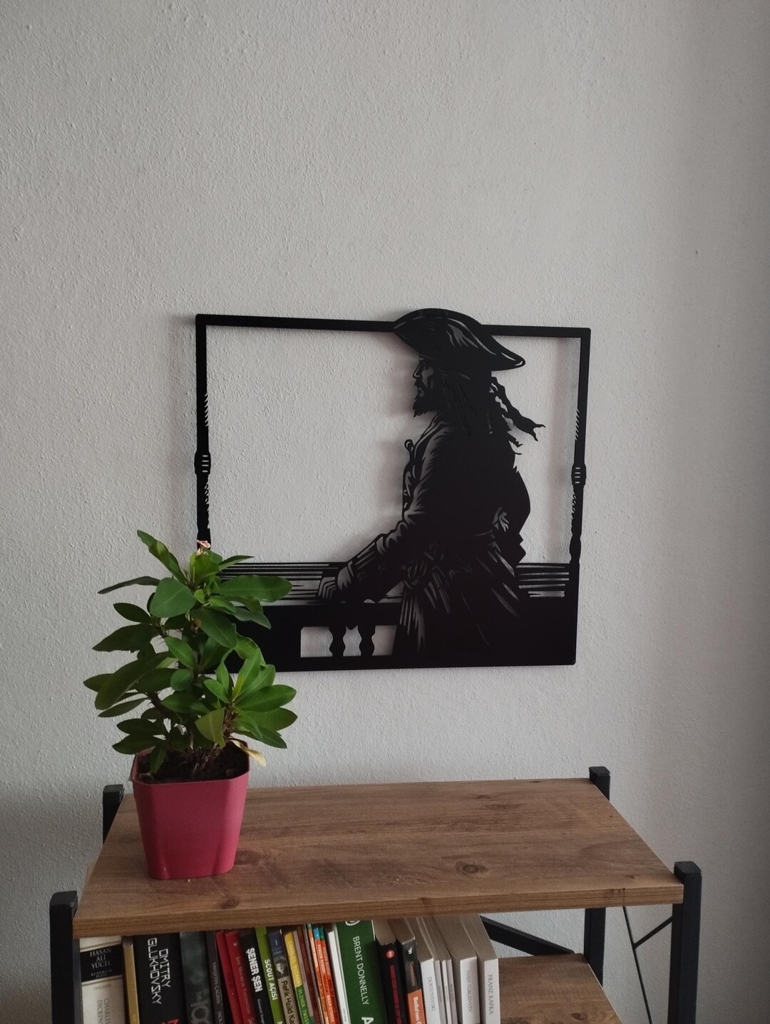 Pirate Captain Metal Wall Decor, Unique Nautical Wall Art, Pirate Metal ...