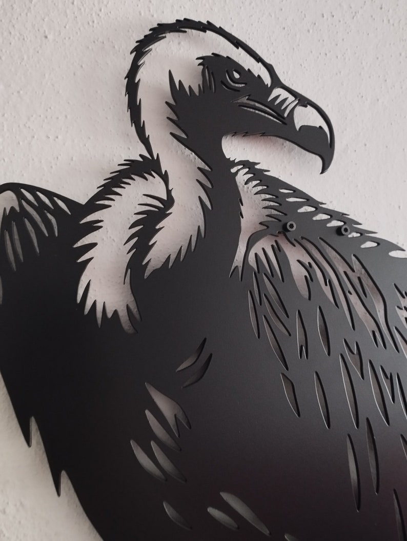 Vulture Metal Wall Art, Vulture Metal Wall Decor, Grave Digger Decor ...