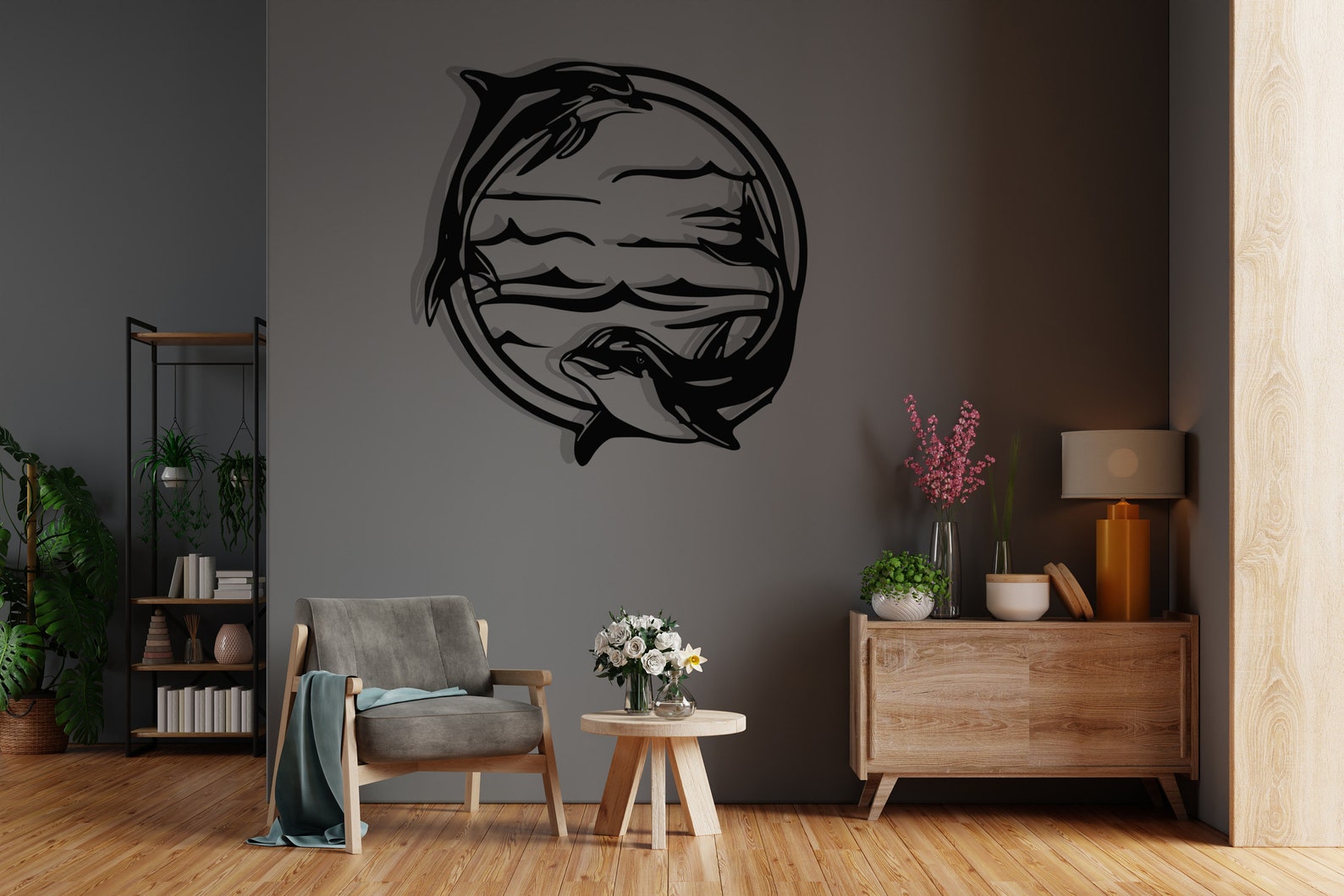 Dolphin Metal Wall Artdolphin Wall Hangingdolphin Wall - Etsy Australia