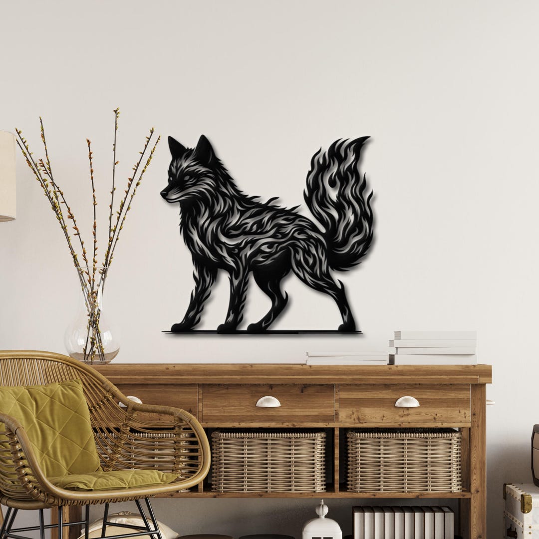 Wild Fox Metal Wall Art – Fox Metal Wall Decor, Nature-inspired Fox ...