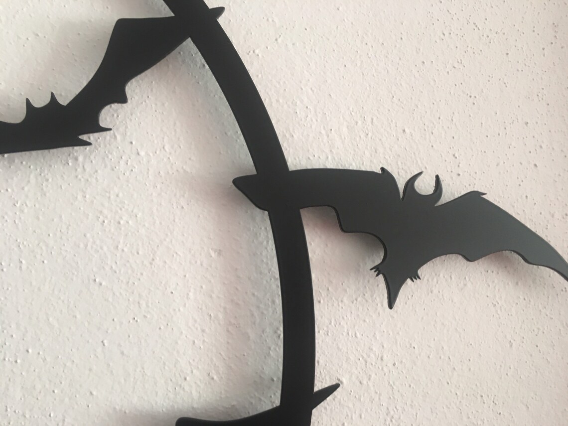Flying Bats Metal Wall Artbats Metal Wall Decorbat Metal - Etsy