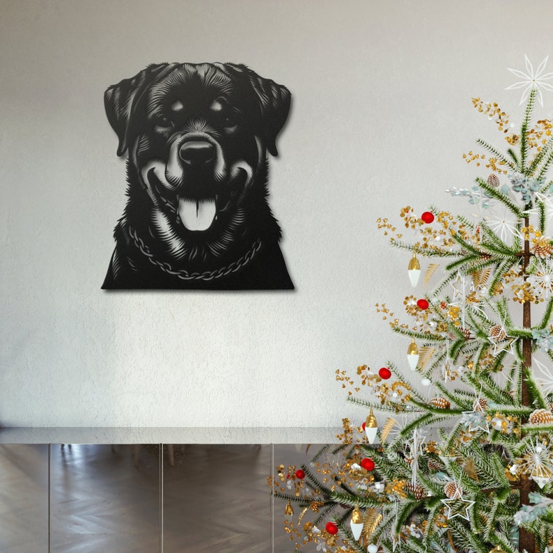 Rottweiler Metal Wall Art Rottweiler Wall Decor Rottweiler Metal Sign ...