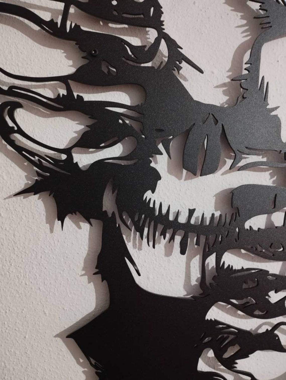 Skull Metal Wall Art Skeleton Metal Wall Decor Gothic Home - Etsy