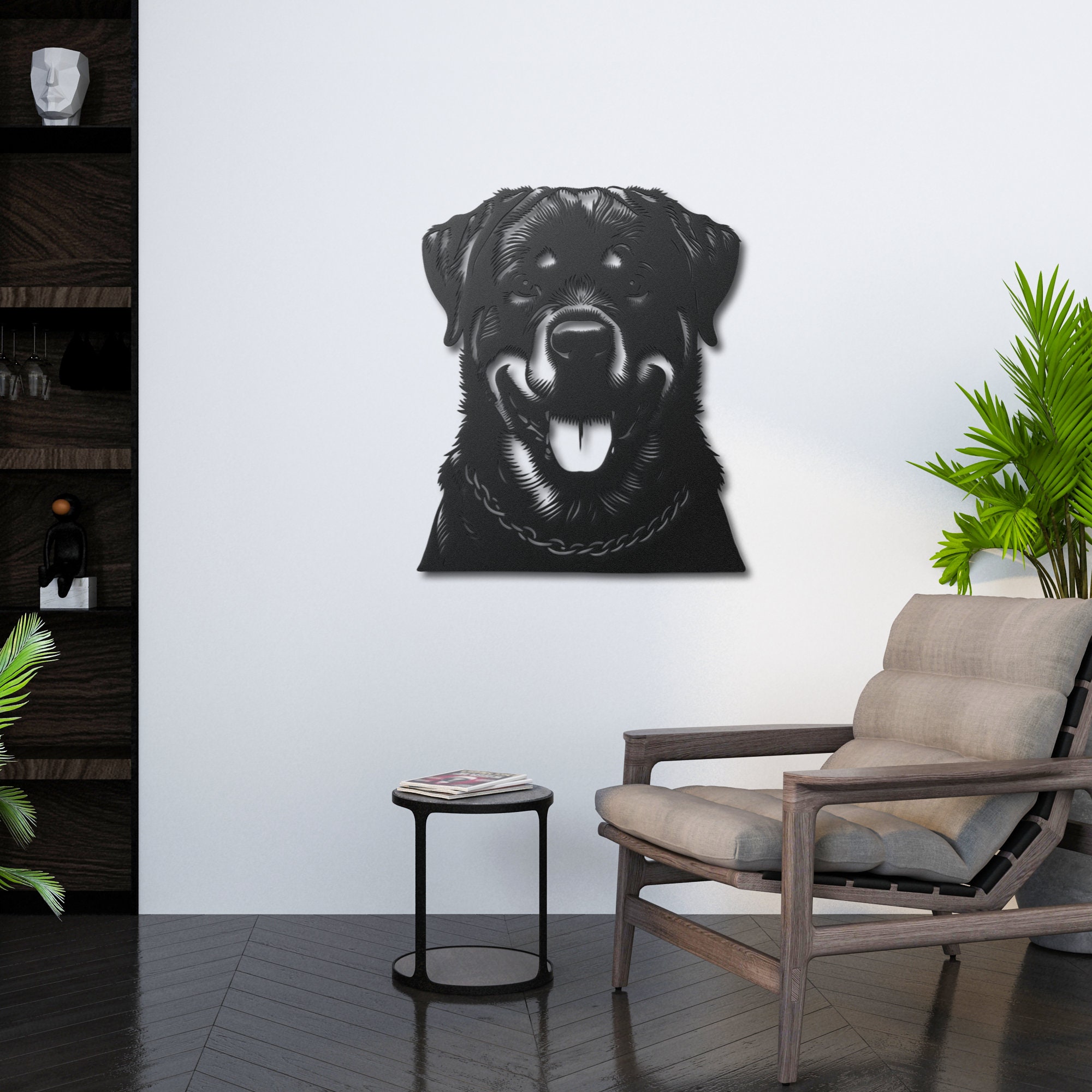 Rottweiler Metal Wall Art Rottweiler Wall Decor Rottweiler Metal Sign ...