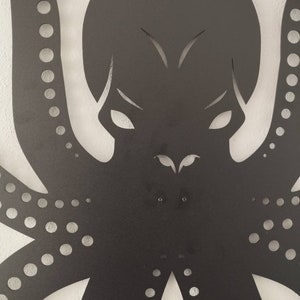 Octopus Metal Wall Sign, Octopus Wall Decor, Octopus Bedroom Decor ...