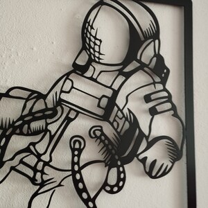 Astronaut Metal Wall Art,space Wall Decor,gifts for Space Lover,galaxy ...