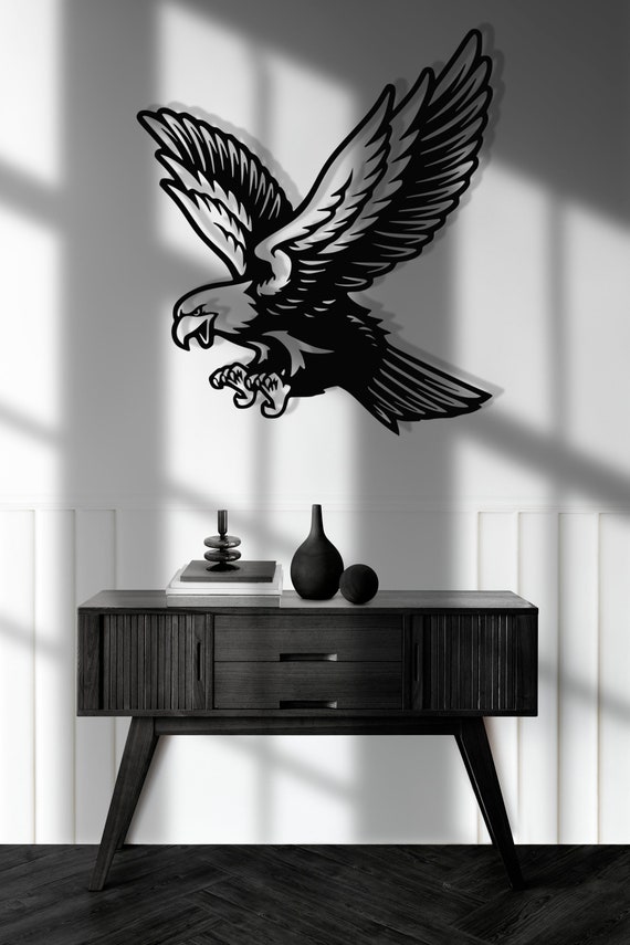 Eagle Metal Wall Art // Eagle Metal Sign // Eagle Wall Decor - Etsy