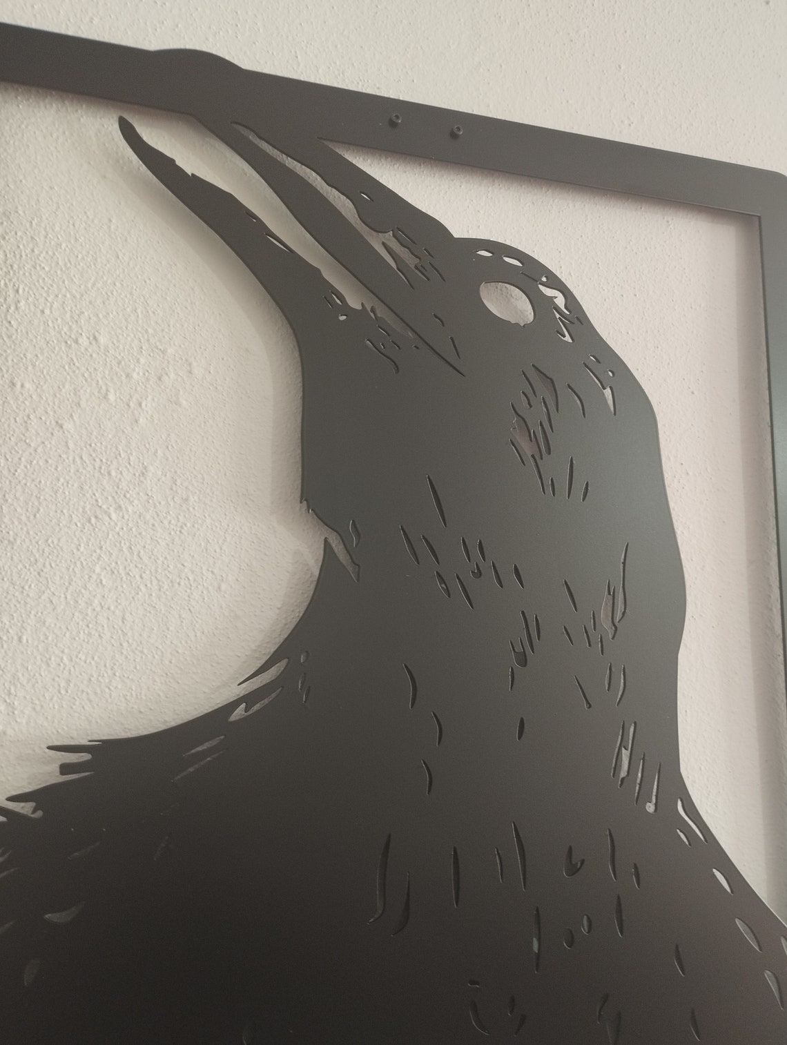 Crow Birdscrow Metal Wall Artcrow Wall Hangingbird Metal - Etsy