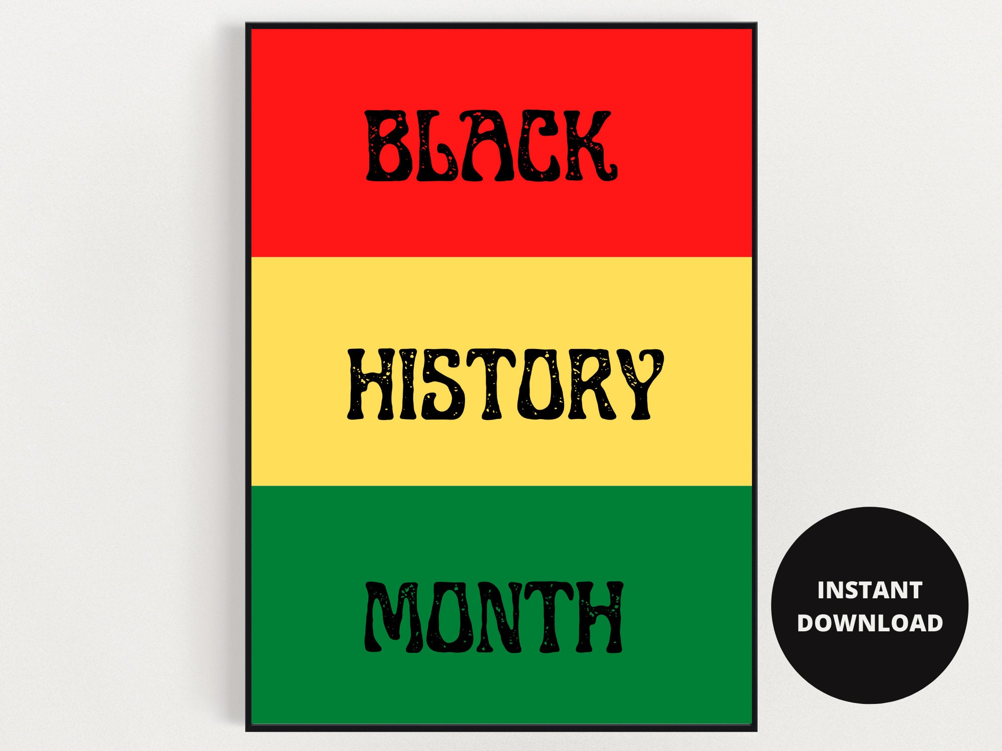 Black History Month Poster|instant DOWNLOAD| Wall Decor| Digital ...