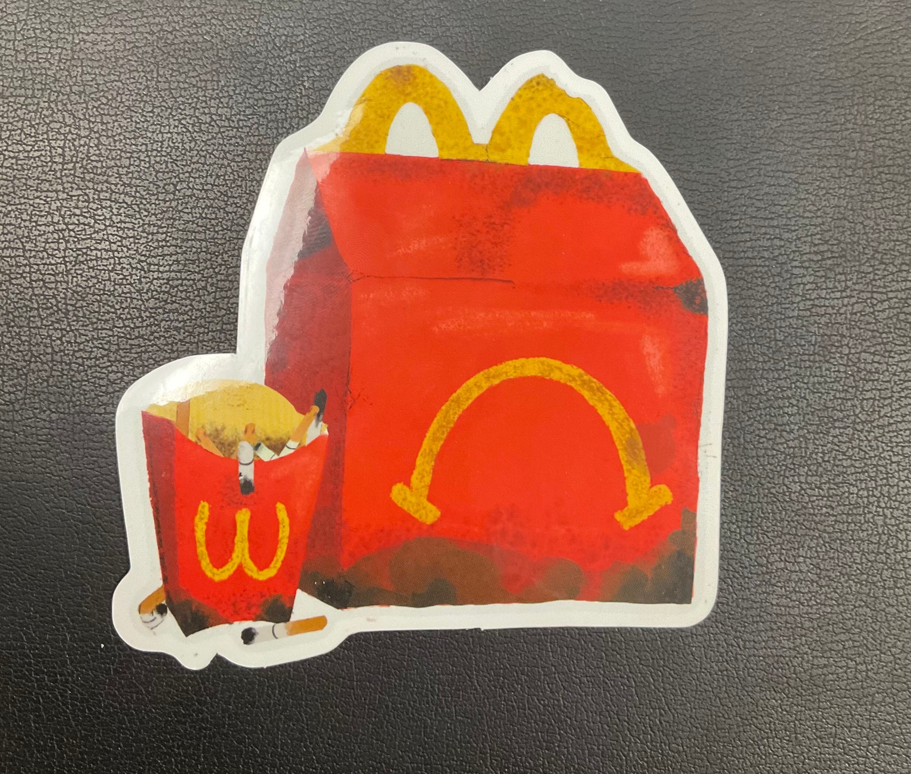 Mcdonalds Happy Meal Box Sad