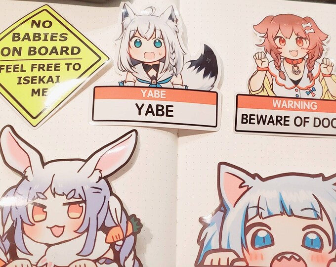 Hololive Car Peeker Decal Cute Vtuber - Etsy