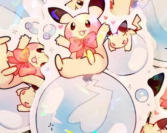 Holographic Pikachu - Etsy