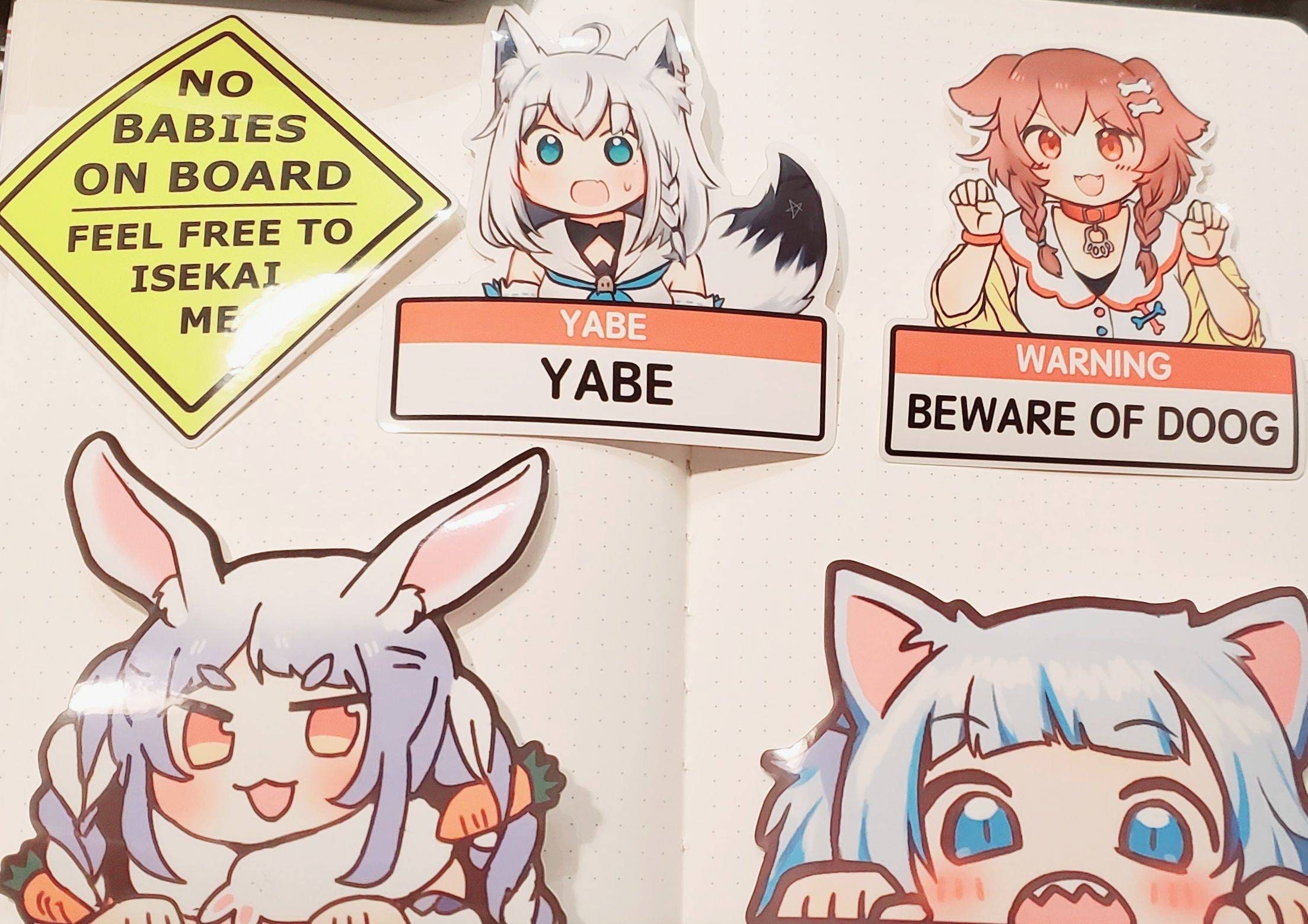 Hololive Car Peeker Decal Cute Vtuber - Etsy