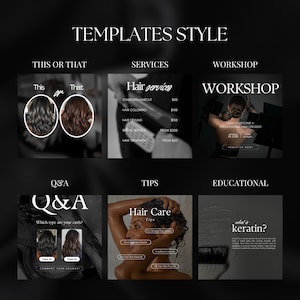 Hair Social Media Templates Instagram Post for Hair Salon Hairdresser ...