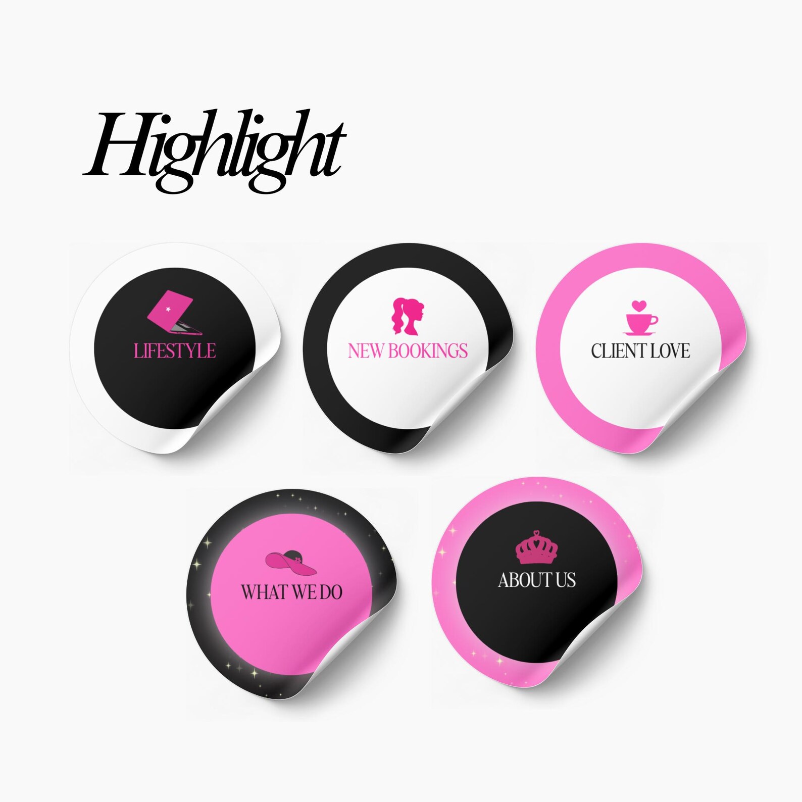 Pink Digital Marketing Instagram Templates: Social Media Kit (canva) - Etsy