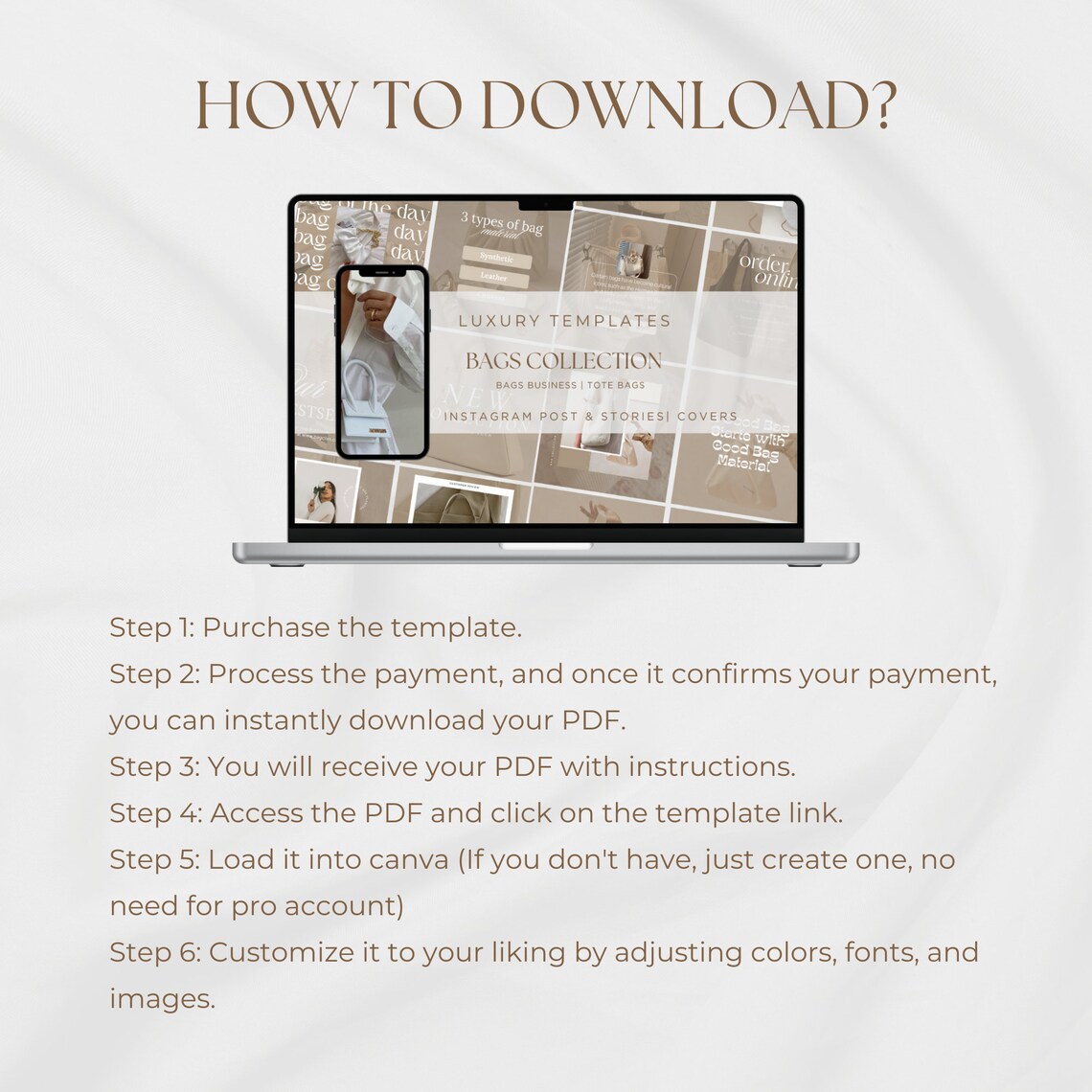 120 Bags Collection Templates Women Bag Business Instagram Templates ...