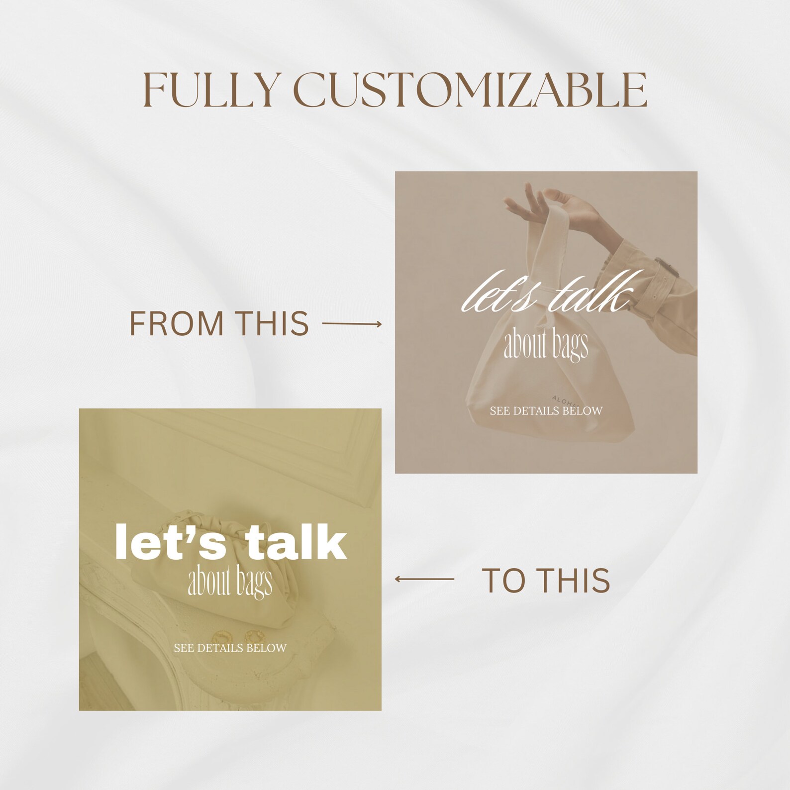 120 Bags Collection Templates Women Bag Business Instagram Templates ...