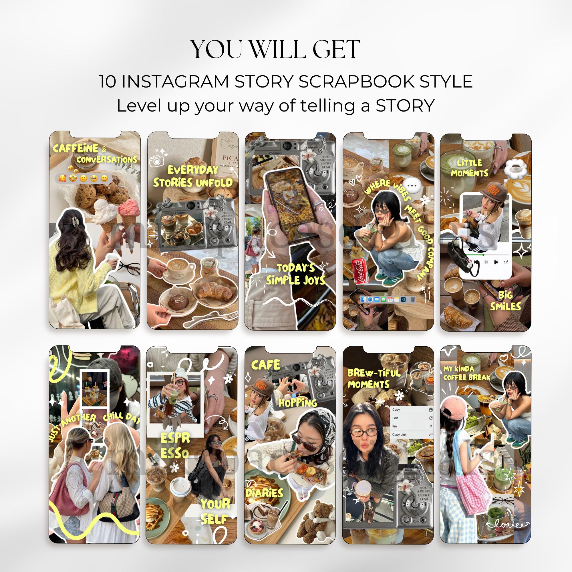 Instagram Story Template Daily Vlog Story Thumbnail Instagram Stories ...