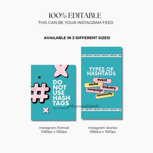 Social Media Manager Instagram Templates Social Media Marketing ...