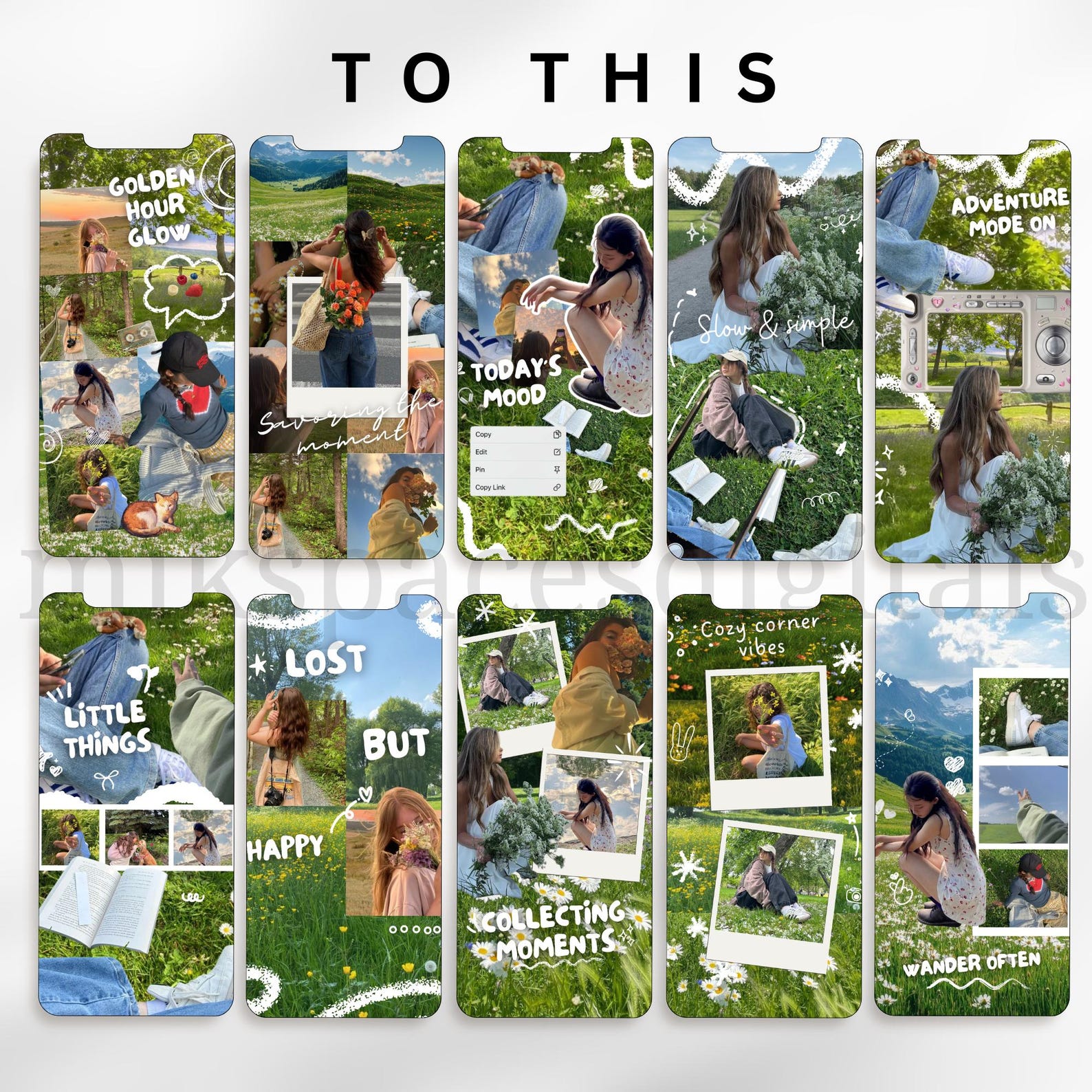Instagram Story Template Stories Instagram Mini Vlog Thumbnail ...