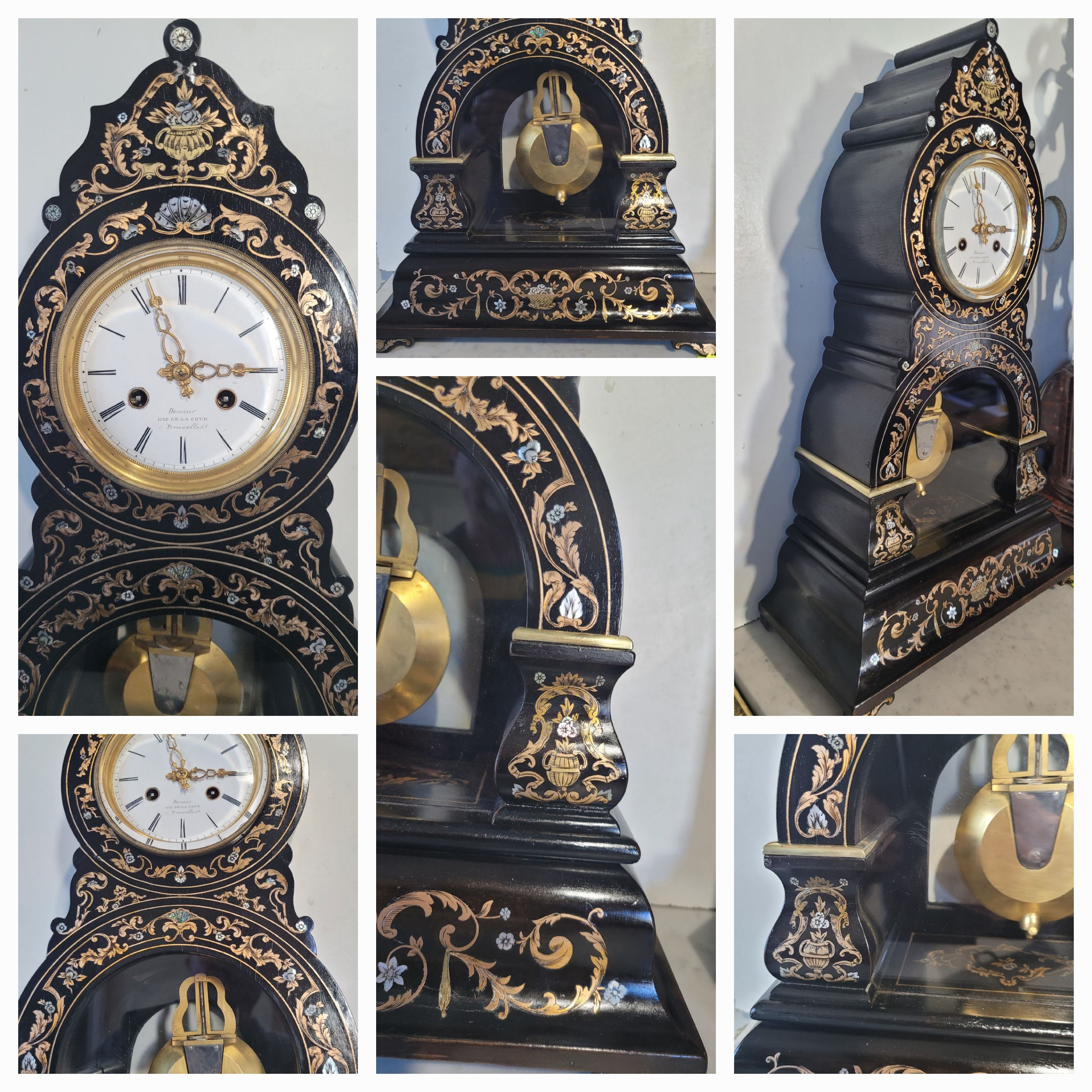 DEMEUR Clock, Clockmaker to the King of Belgium Brussels Clock in ...