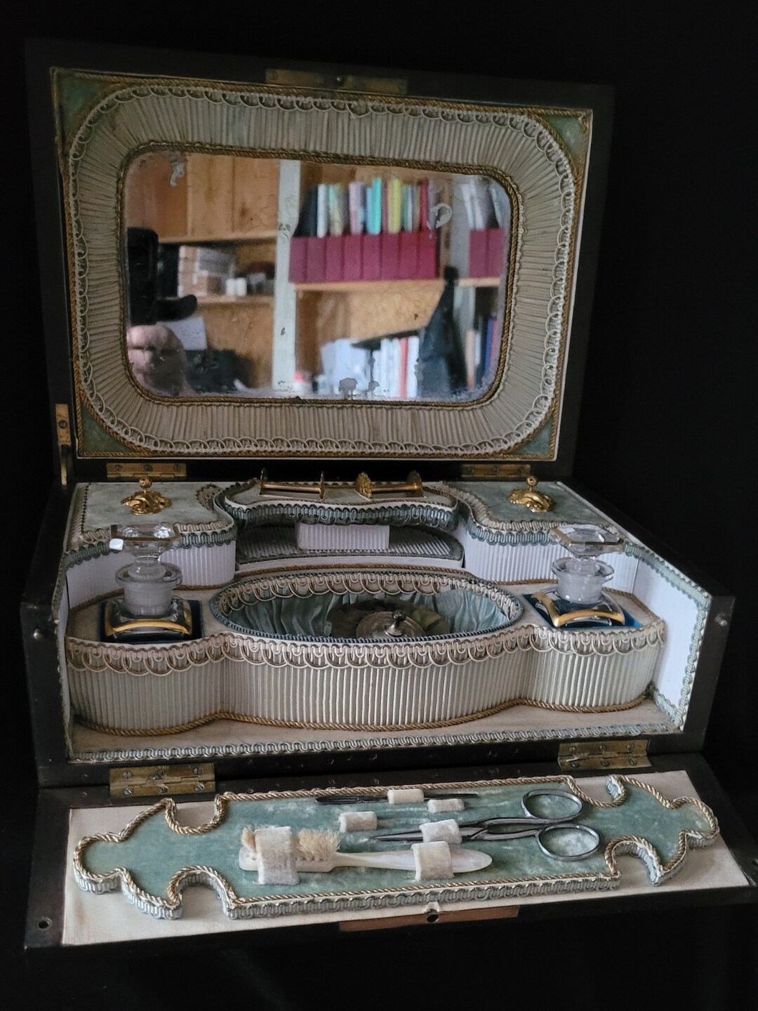 Antique Napoleon 3 III Victorian Sewing Box French Antique Box Boulle ...