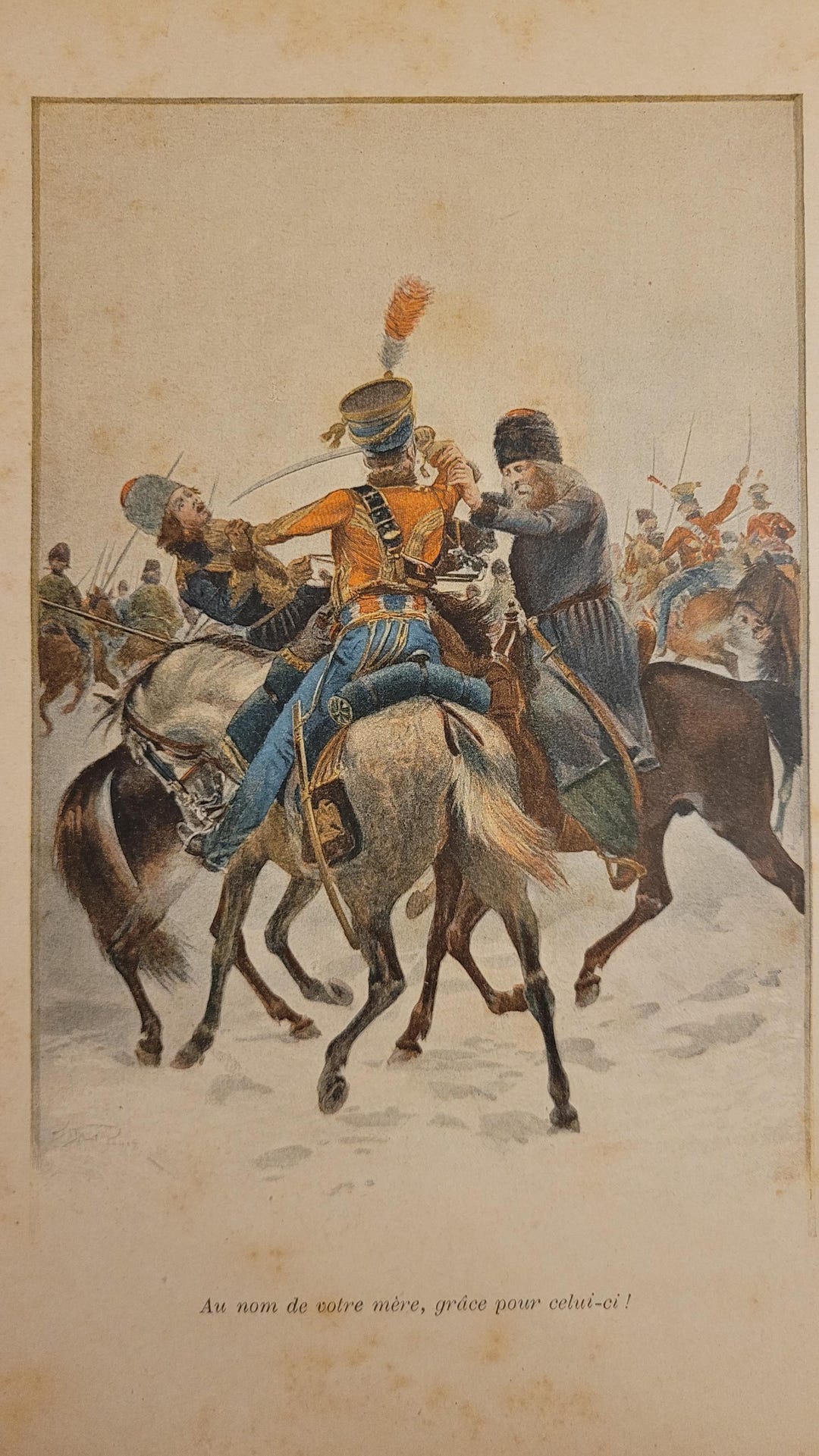 Colored Engraving by Alfred PARIS. Illustration From a 19th-century ...