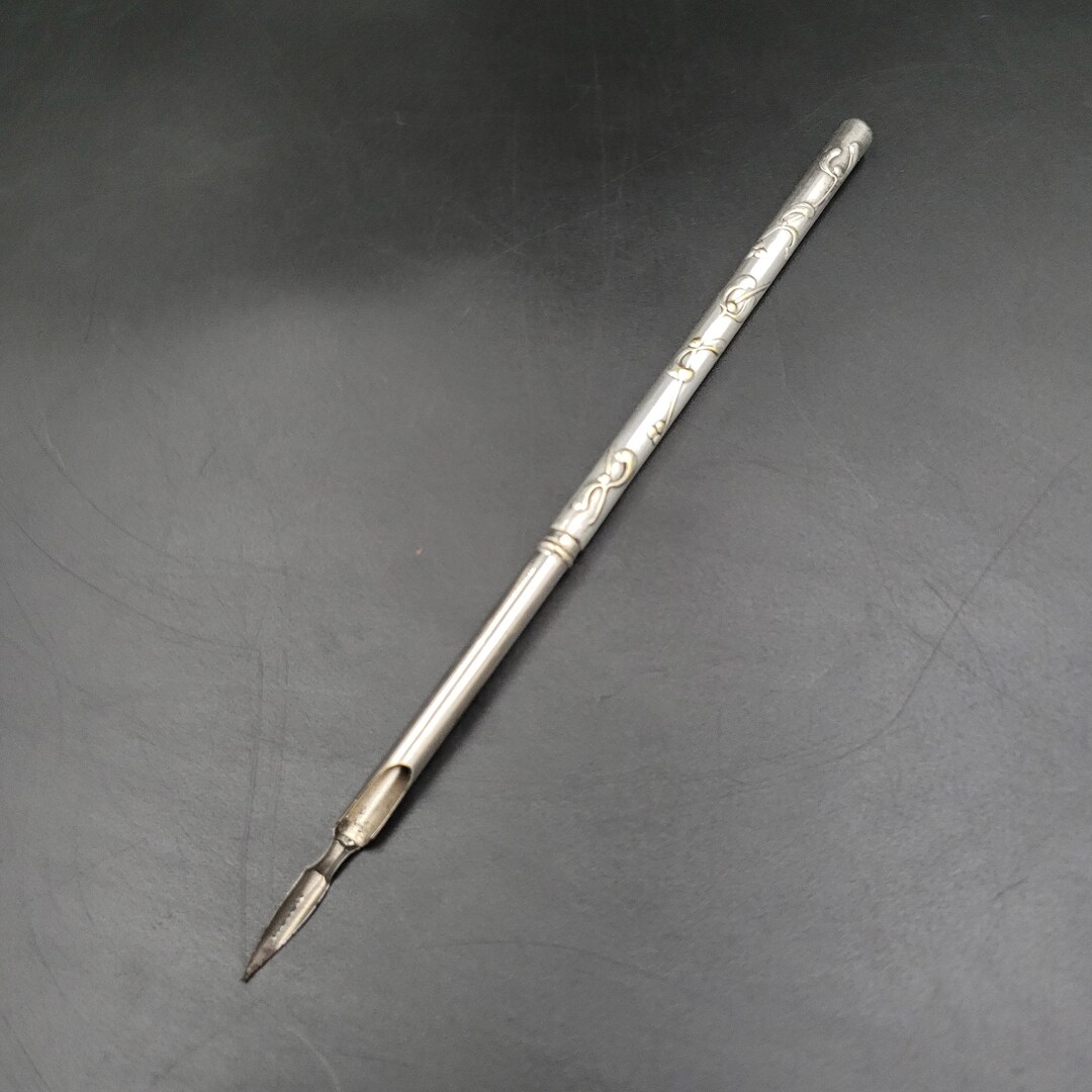 Beautiful Pen Holder in Silver Metal, Napoleon III Victorian End XIX ...