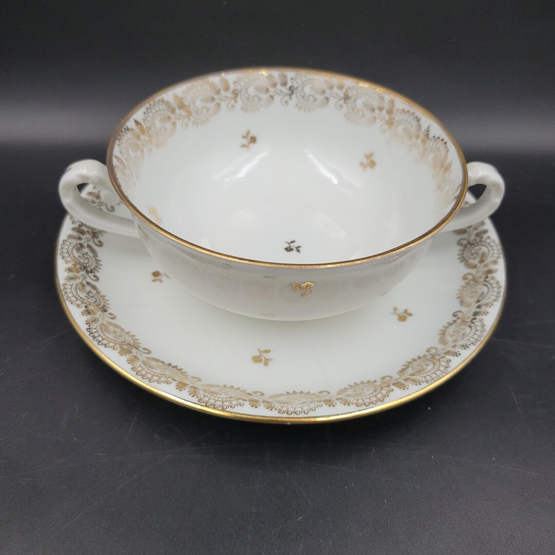 Limoges France Very Nice Set of Porcelain Soup Bowls From the 1950s ...