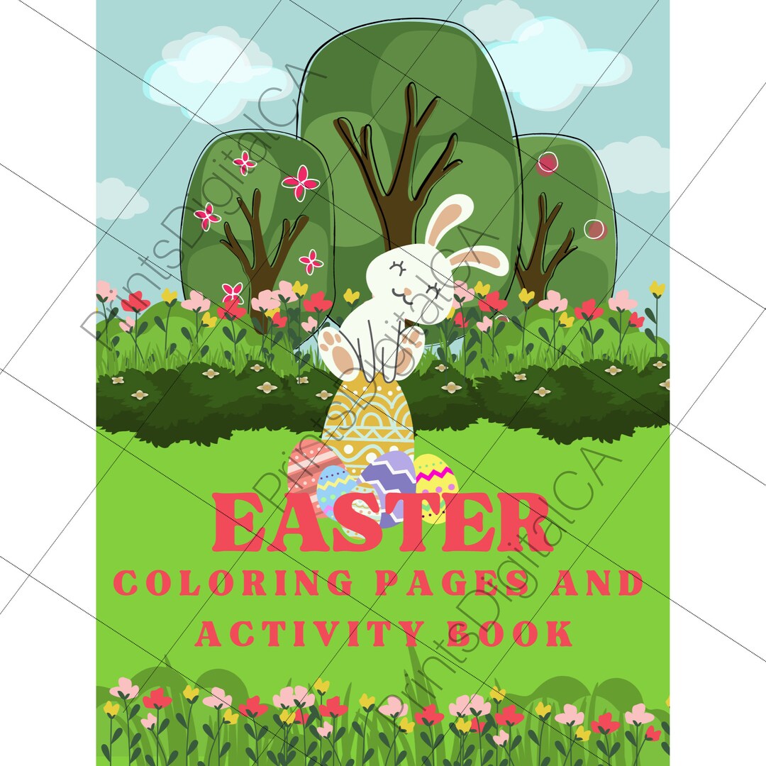 Kids Easter Coloring and Activity Book- Coloring Pages- Activity Book ...