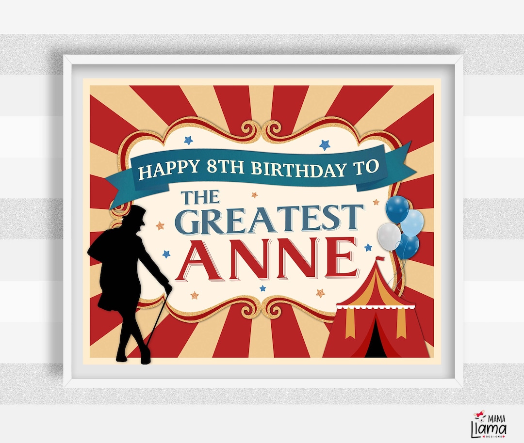 Circus Sign, Greatest Showman, Circus Birthday Party, Wall Decor, Sizes ...