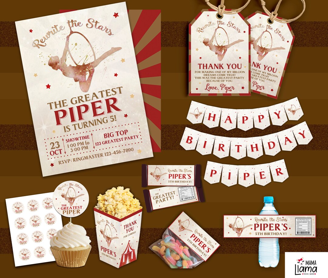 Bundle Circus Party, Anne Wheeler Invite, the Greatest Showman ...