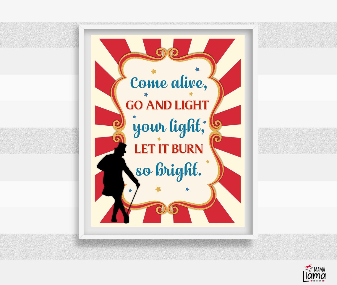 Circus Signs, Greatest Showman, Circus Birthday Party, Quotes Canvas ...