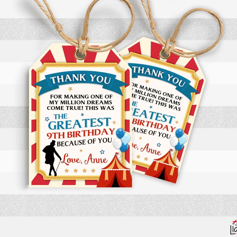 Greatest Showman Tag - Etsy
